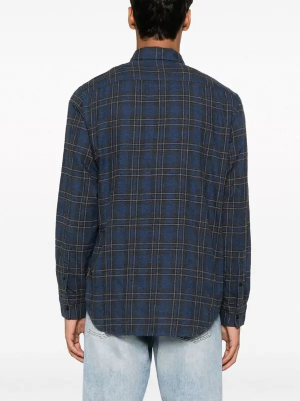 Woolrich Long-sleeve Checked Cotton Shirt