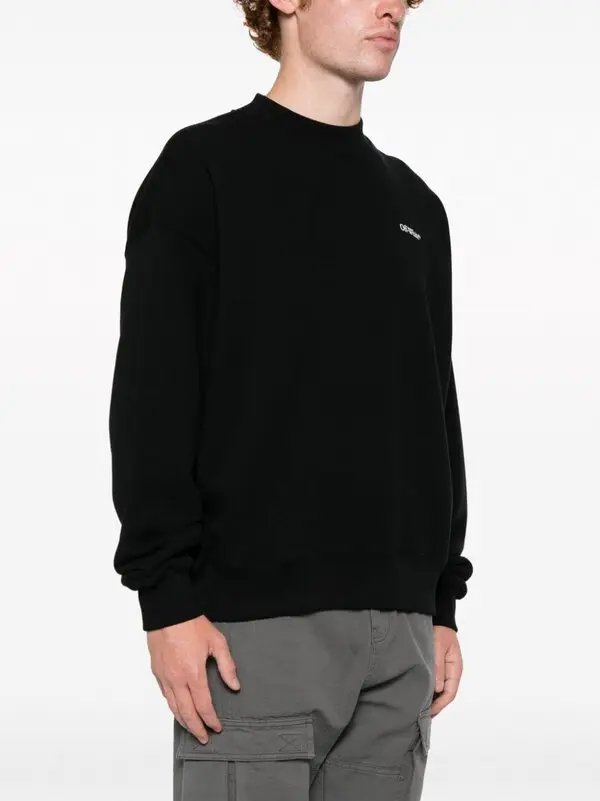 Off-White Abstract-print Cotton Sweatshirt