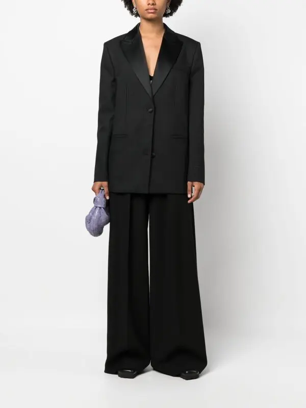 Off-White Single-breasted Tuxedo Blazer