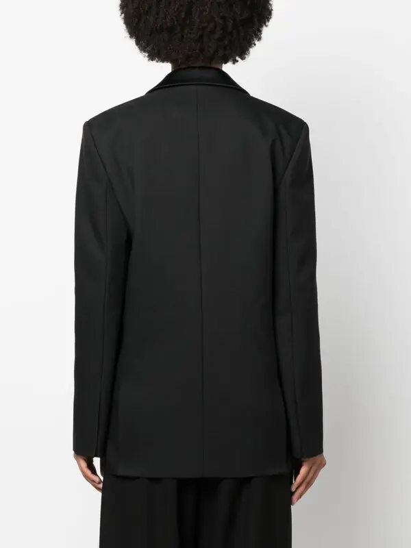 Off-White Single-breasted Tuxedo Blazer