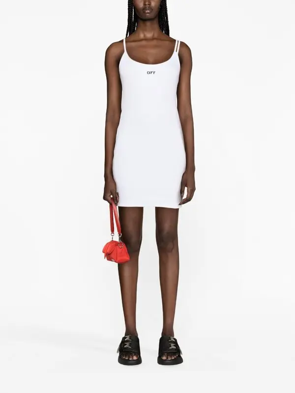 Off-White Off Stamp Jersey Minidress