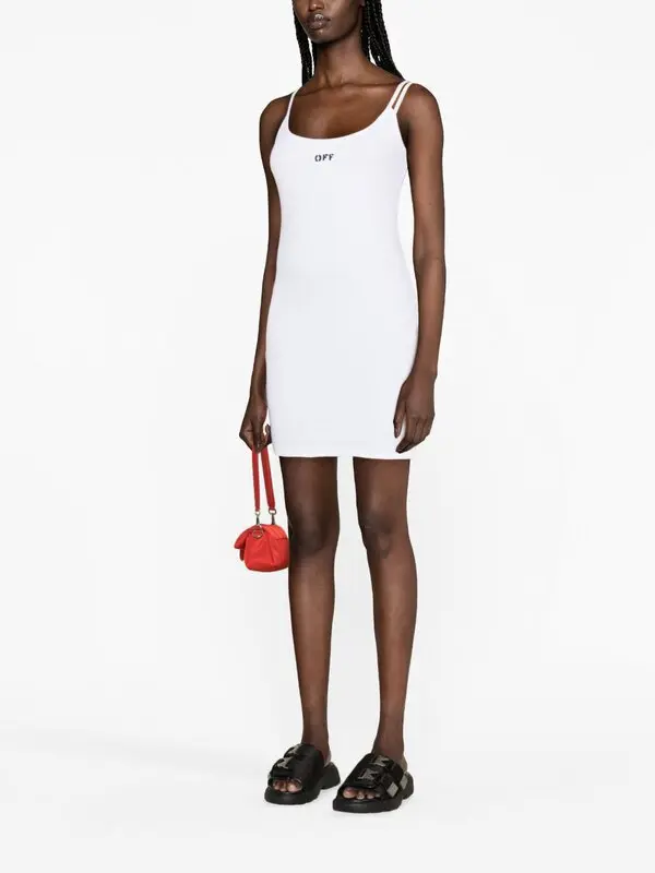 Off-White Off Stamp Jersey Minidress