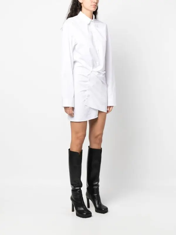 Off-White Asymmetric Shirtdress