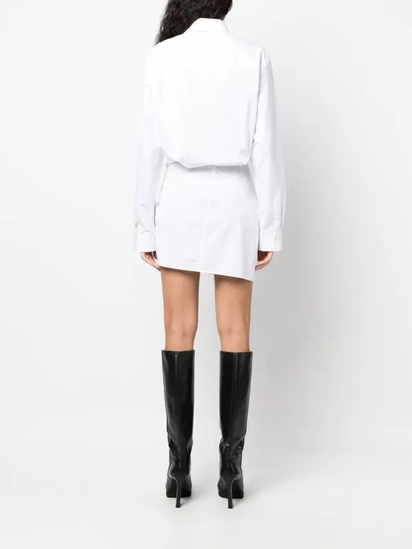 Off-White Asymmetric Shirtdress