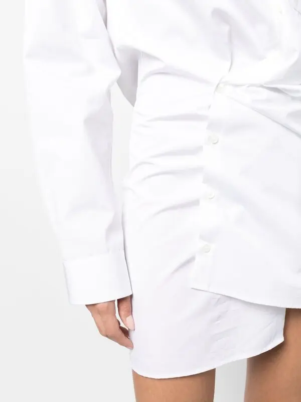Off-White Asymmetric Shirtdress