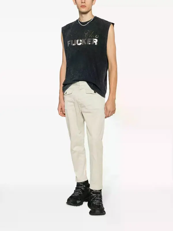 Dsquared2 Slogan-print Cotton Tank Top
