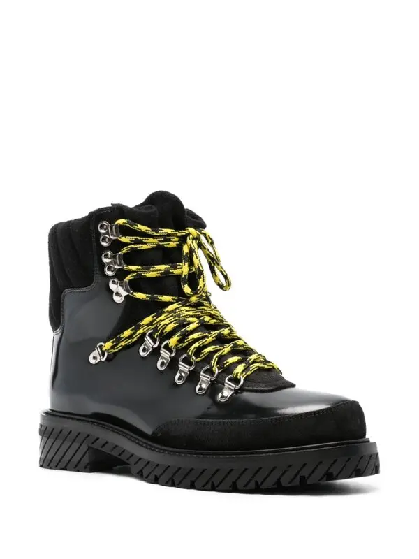 Off-White Patent-leather Ankle Boots