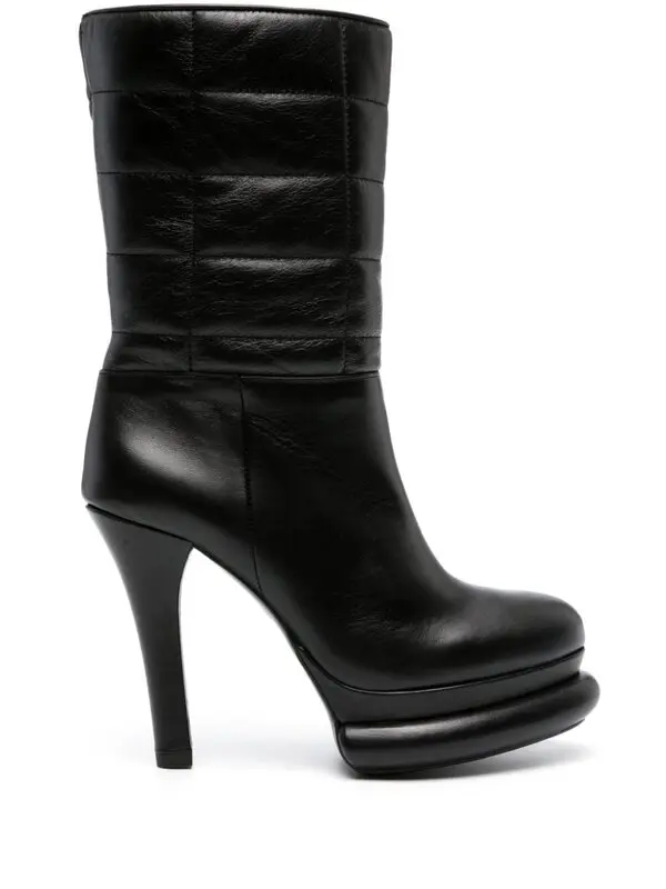 PALOMA BARCELO 120mm Quilted-panel Platform Boots
