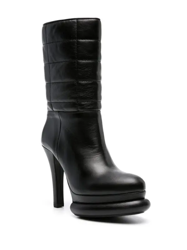 PALOMA BARCELO 120mm Quilted-panel Platform Boots