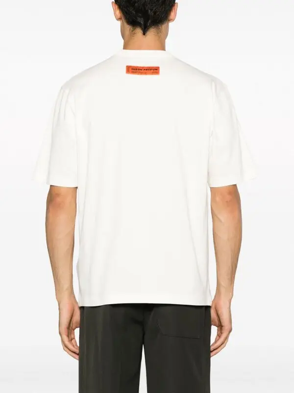 Heron Preston Censored Heron Cotton T-shirt - Neutrals
