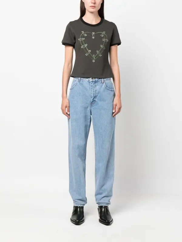 Eckhaus Latta Mid-rise Straight-leg Jeans - Blue