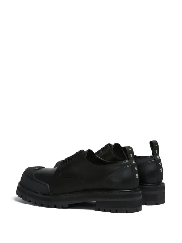 Marni Leather Derby Shoes - Black