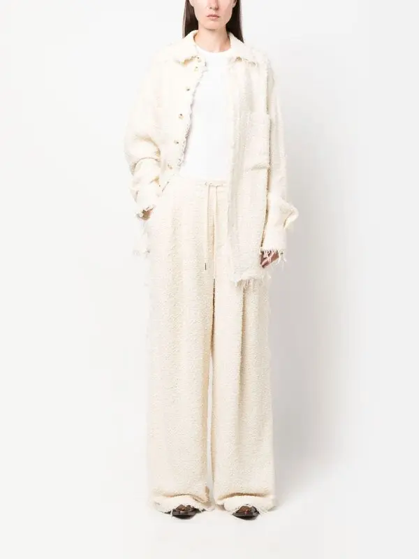 Eckhaus Latta Bouclé Wide-leg Trousers