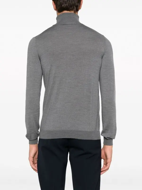 ZANONE Fine-knit Roll-neck Jumper - Grey