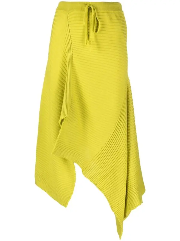 MARQUES' ALMEIDA Asymmetric Merino Midi Skirt