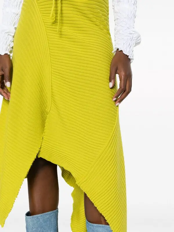 MARQUES' ALMEIDA Asymmetric Merino Midi Skirt