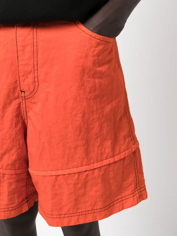 Eckhaus Latta Contrast Stitching Bermuda Shorts