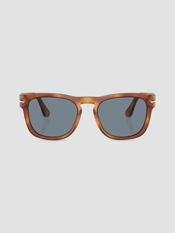 Persol 54mm Elio Square Sunglasses - Light Blue