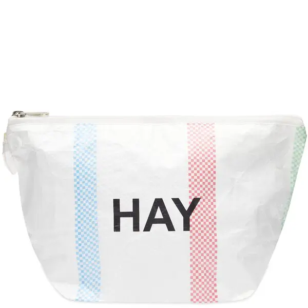 HAY Recycled Candy Stripe Small Wash Bag - Multi