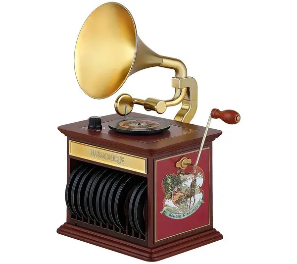 MR. CHRISTMAS 90th Anniversary Collection Mus Ical Gramophone - One-color
