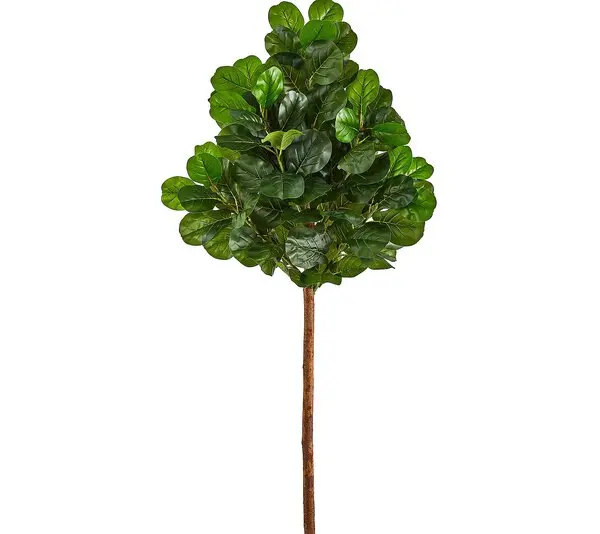NEARLY NATURAL 6.5-ft Artificial Fiddle Leaf Tr E - One-color