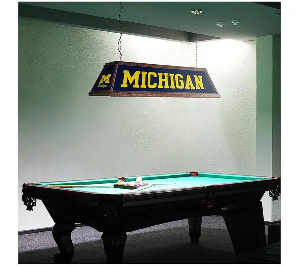 THE FAN-BRAND Ncaa Premium Wood Pool Table Ligh T - One-color
