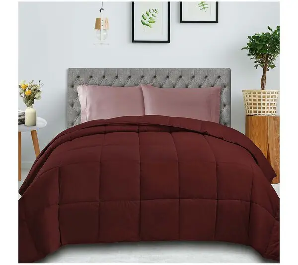 SUPERIOR Classic Reversible Comforter, Cal. Kin G