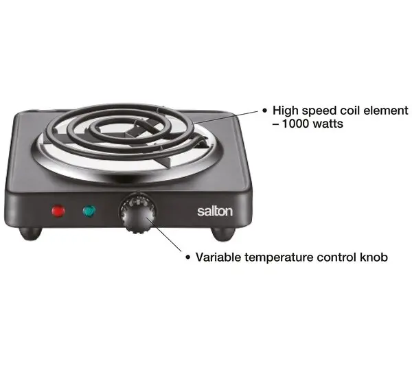 CHEFMAN Salton Single Portable Cooktop