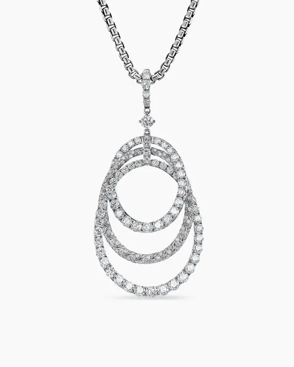 David Yurman Floating Diamonds Drop Pendant - Diamond
