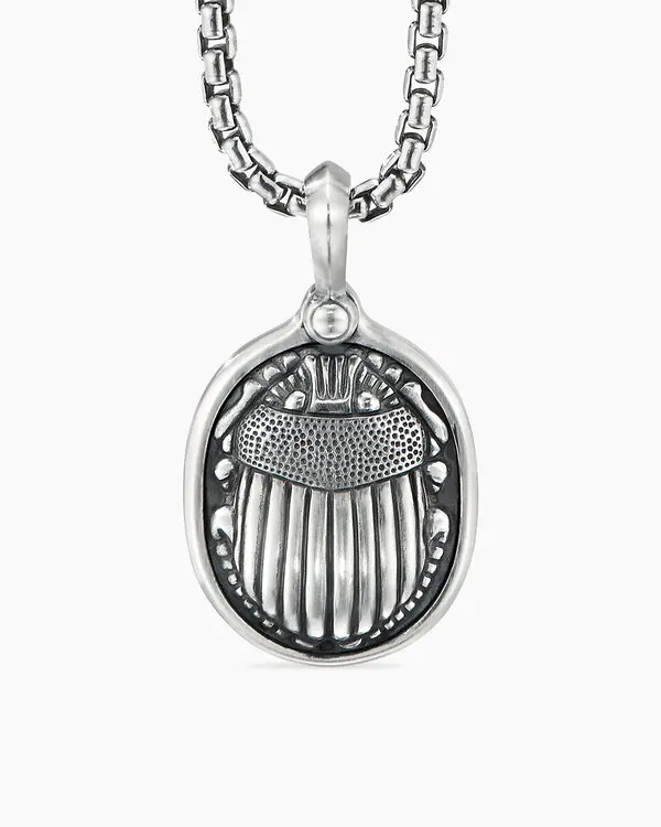 David Yurman Petrvs® Scarab Amulet - All Sterling Silver