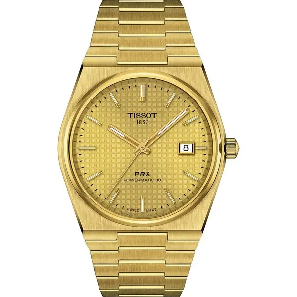 TISSOT Prx Powermatic 80 Bracelet Watch - Gold
