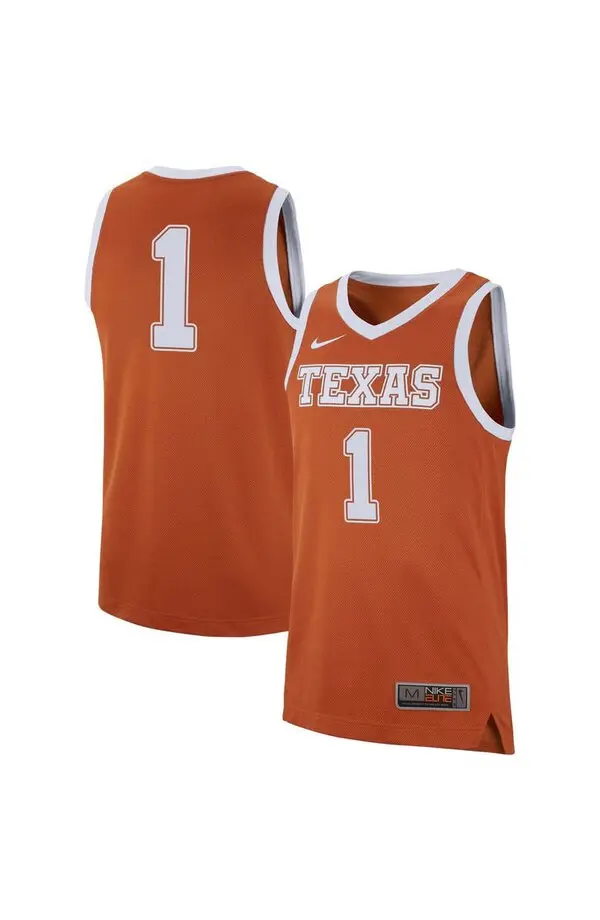 Nike 1 Texas Orange Texas Longhorns Replica Jersey