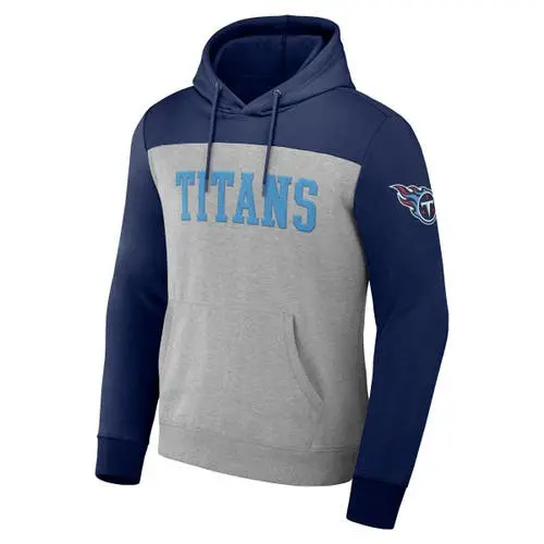 NFL X DARIUS RUCKER Collection Fanatics Tennessee Titans Color Blocked Pullover Hoodie