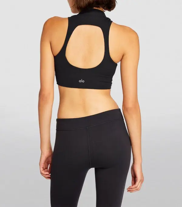 Alo Yoga Goddess Rib Cropped Dynamite Bra