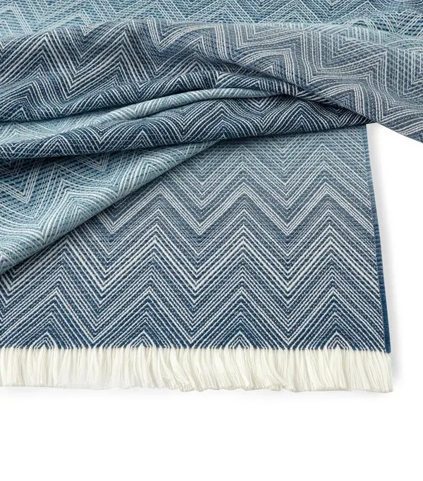 Missoni Merino Wool Timmy Throw - Blue