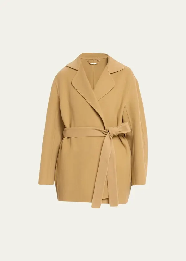 Chloé Belted Wool Cashmere Jacket