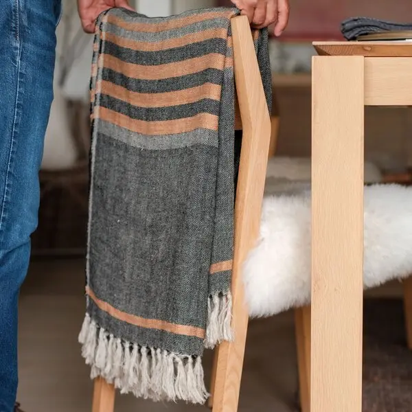 POM POM AT HOME Bruno Oversized Linen Throw