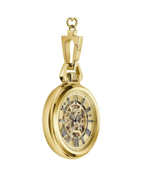 Bulova Classic Sutton Chain Pocket Watch, 50mm