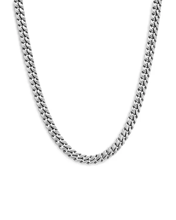 David Yurman Sterling Curb Link Chain Necklace - Silver