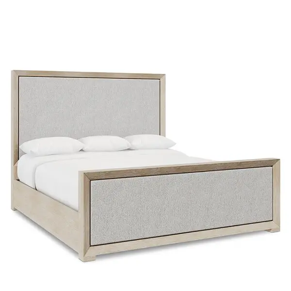 BERNHARDT Prado Upholstered Bed, Queen - Gray
