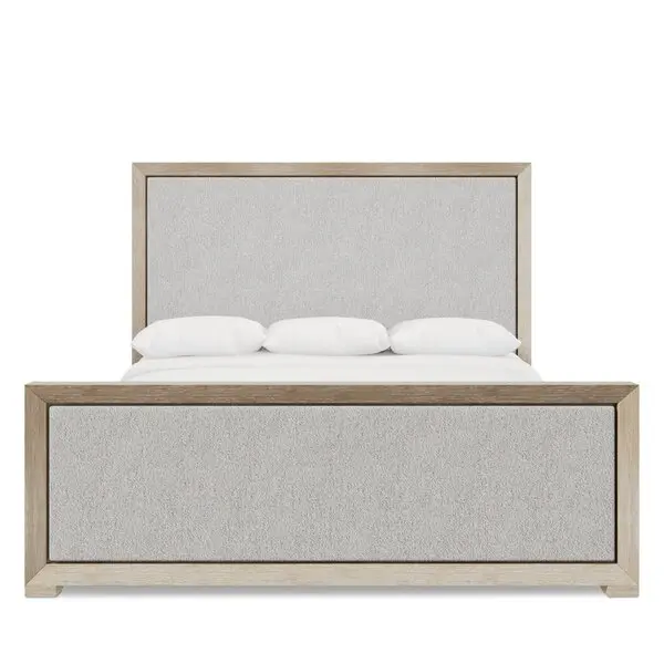 BERNHARDT Prado Upholstered Bed, Queen - Gray