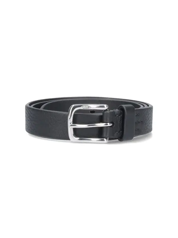 J & M DAVIDSON Leather Belt - Black