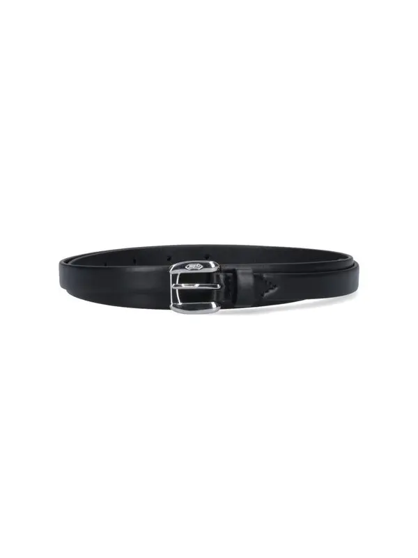 J & M DAVIDSON Leather Belt - Black