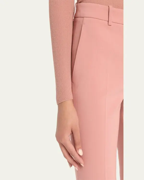 Michael Kors Haylee Flare Crepe Trousers - Black