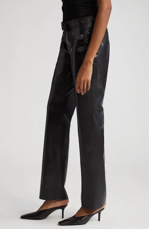 Miaou Toni Latex Pants With Attached Belt