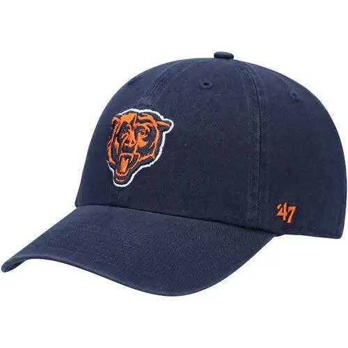 '47 Chicago Bears Primary Alternate Logo Clean Up Adjustable Cap - Navy