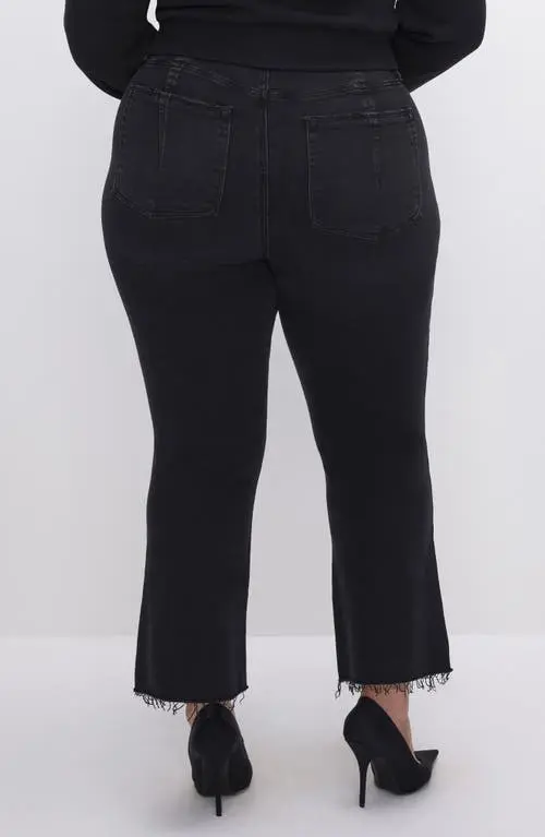 Good American Good Legs Crop Mini Bootcut Jeans