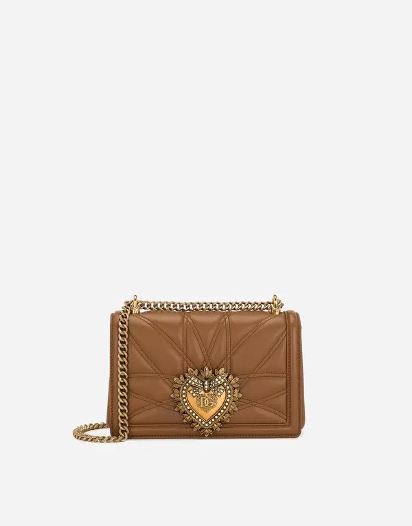 Dolce & Gabbana Medium Devotion Shoulder Bag - Beige