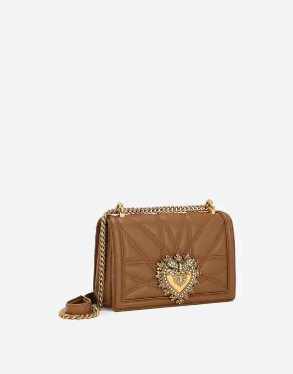 Dolce & Gabbana Medium Devotion Shoulder Bag - Beige