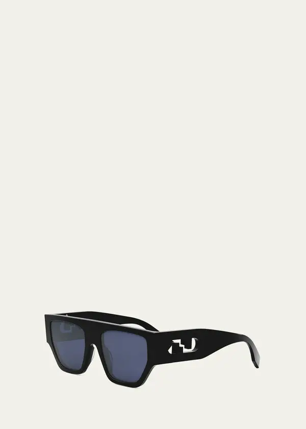 Fendi O'lock Flat-top Cat-eye Sunglasses